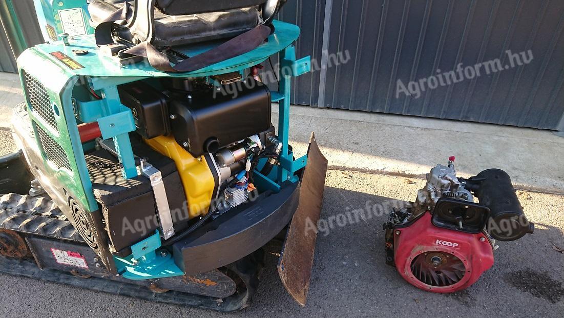 Mini Kotró Árokásó Rakodógép Forgókotró Földmunkagép JAVÍTÁS-ÚJ MOTOR ...