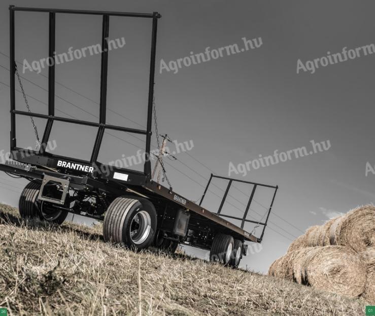 Brantner DPW 1800 AKTION forgózsámolyos háromtengelyes bálaszállító ...