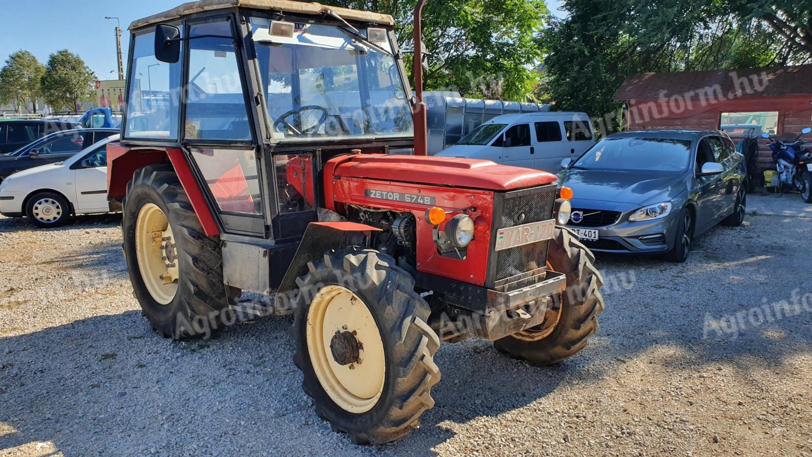 Zetor 5748-piros rendszám-összkerékhajtás - Bács-Kiskun vármegye ...