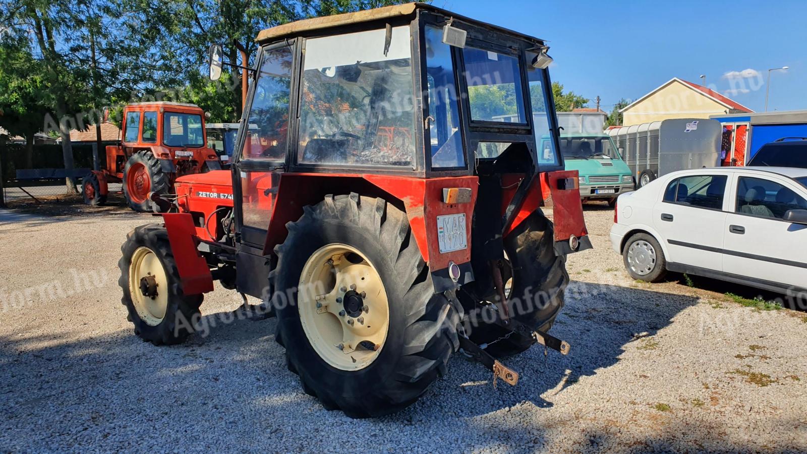 Zetor 5748-piros rendszám-összkerékhajtás - Bács-Kiskun vármegye ...