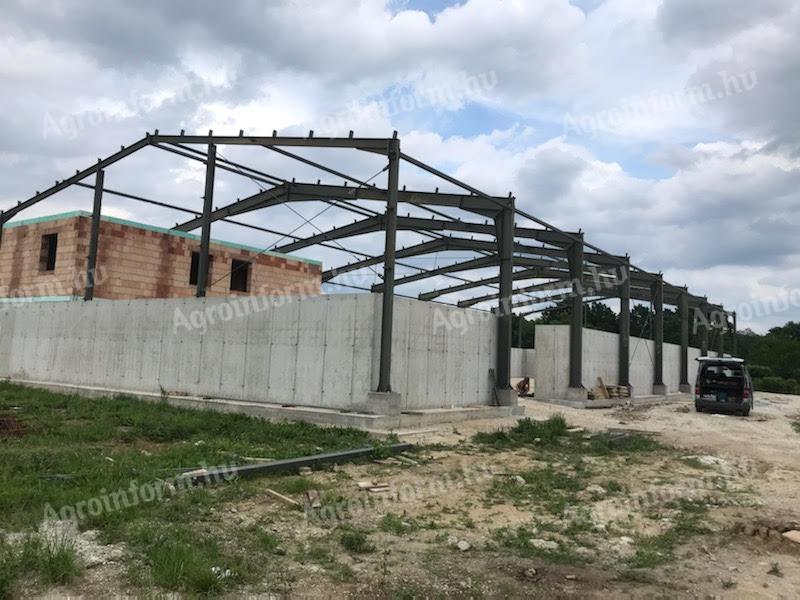 Nyitott tároló, géptároló, raktár, gépszín, gabonatároló, takarmány ...