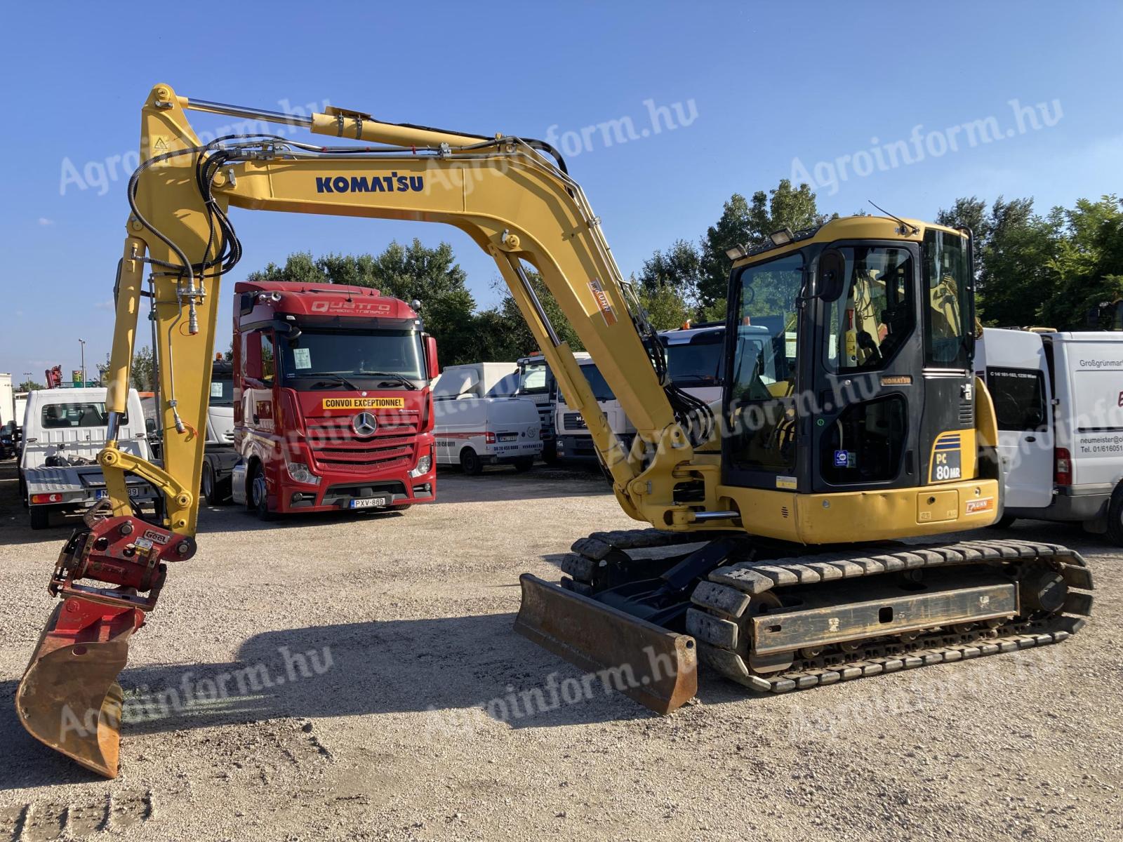 Komatsu PC80 8 tonnás kotrógép garantált 4.000 ü.ó. eladó - Bács-Kiskun ...