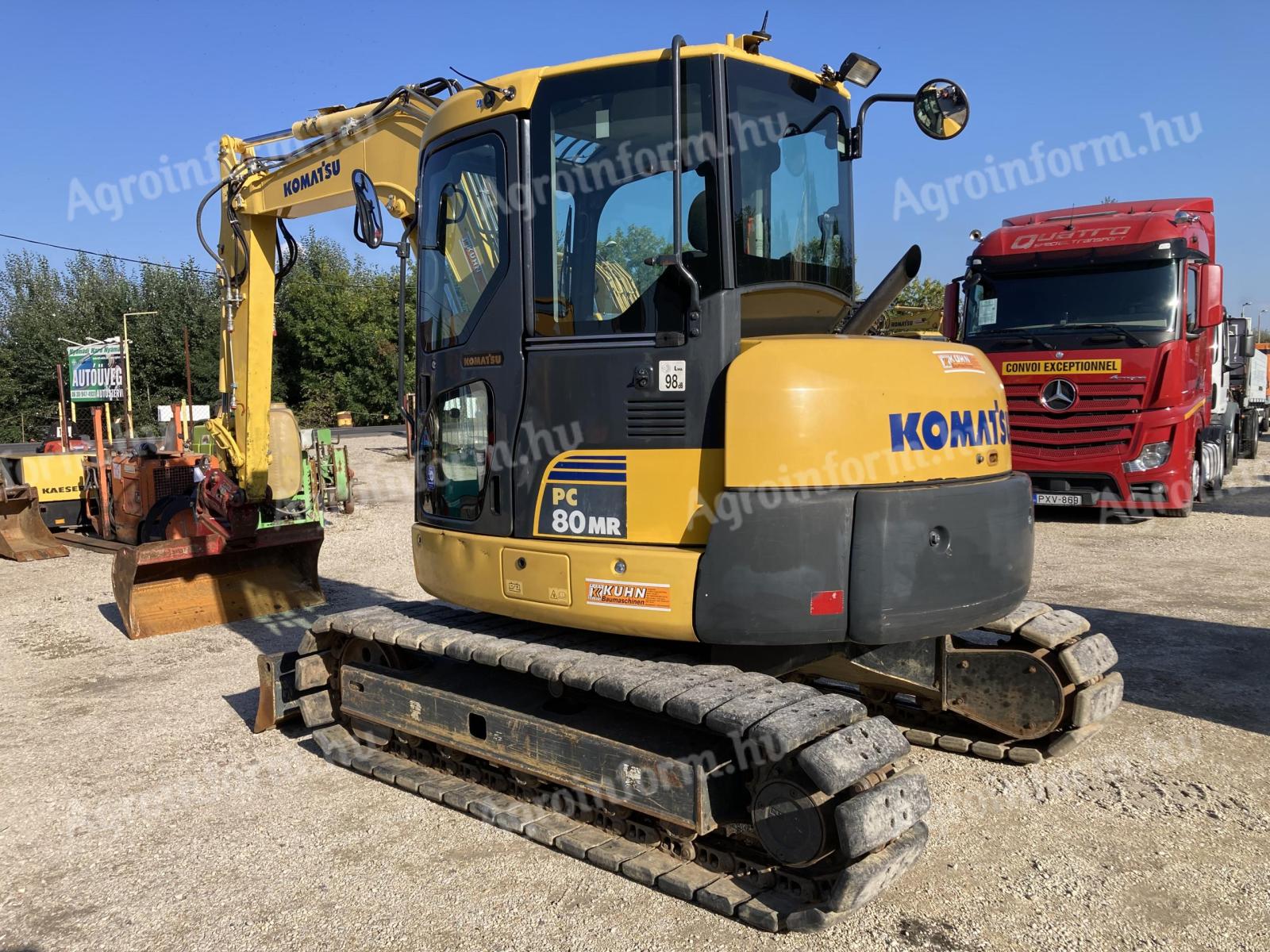 Komatsu PC80 8 tonnás kotrógép garantált 4.000 ü.ó. eladó - Bács-Kiskun ...