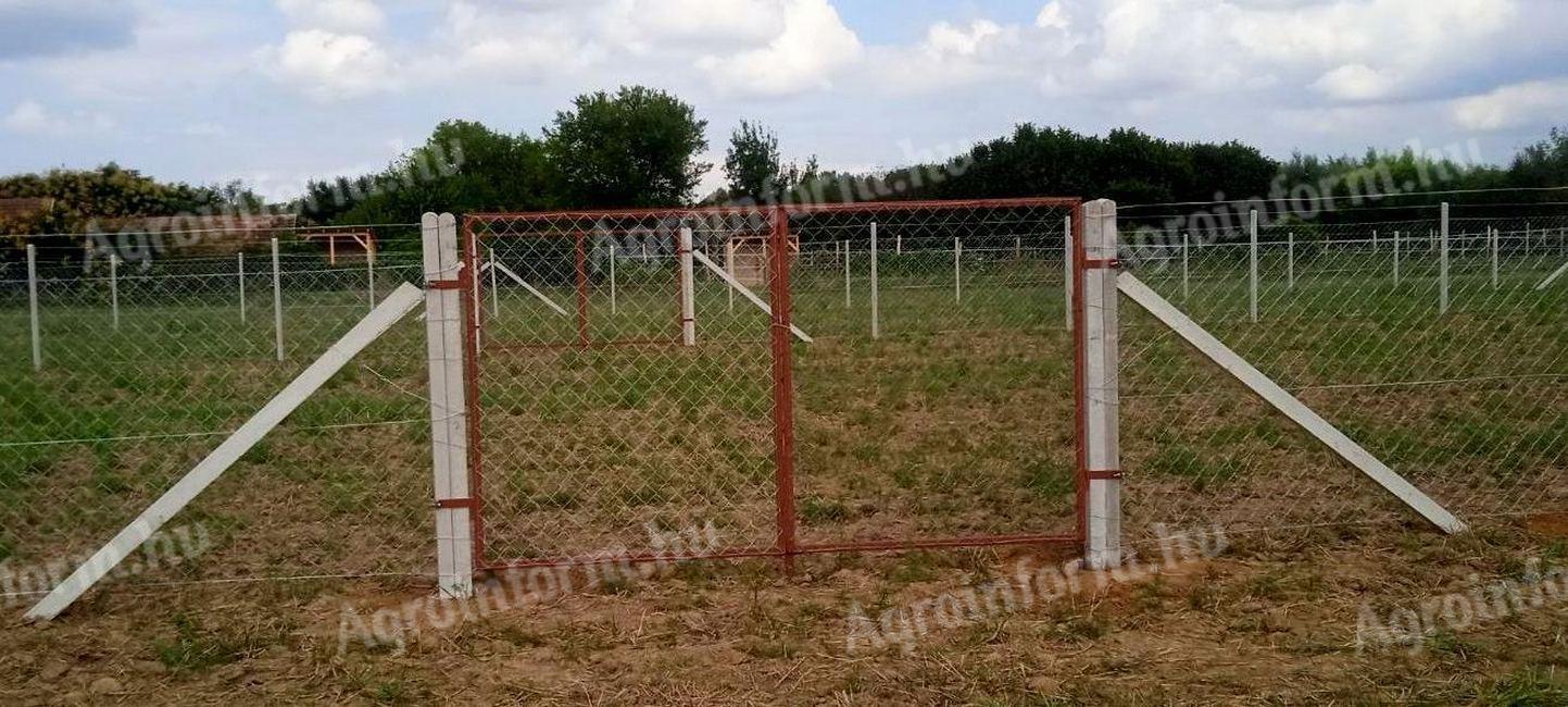 Kerítés építés Szekszárd! Cső oszlop, drót kerítés, vadkerítés ...