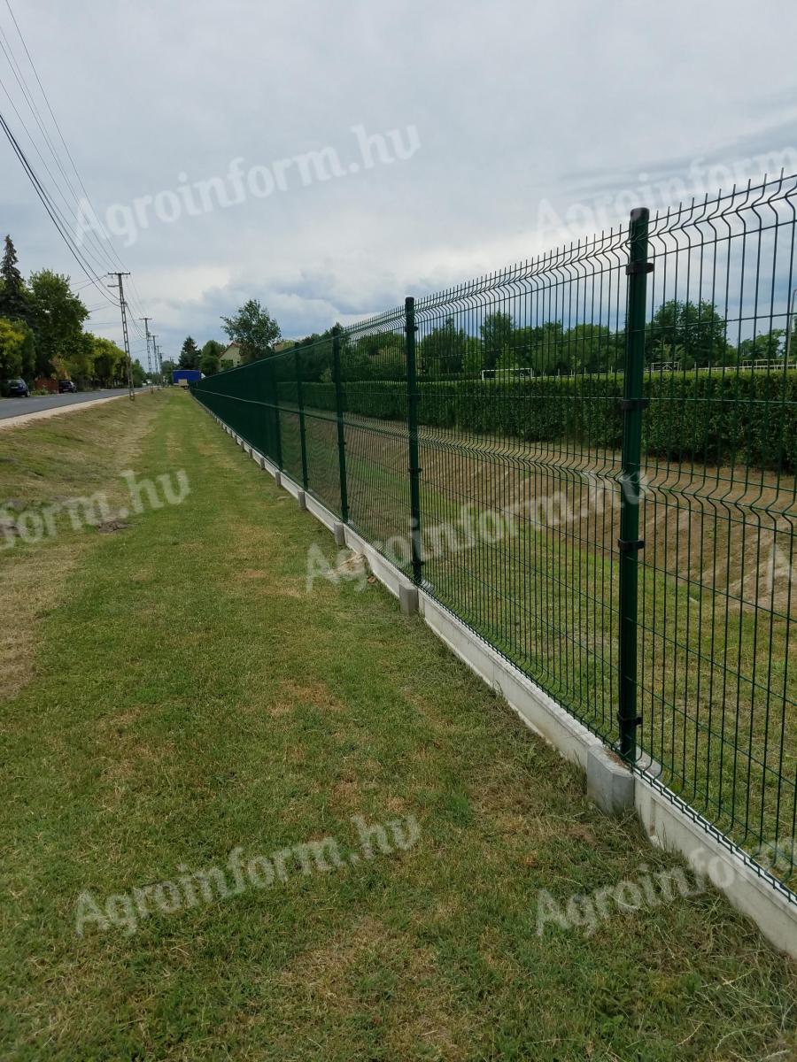 Táblás kerítés, 3D kerítés panel, lábazati elem, kerítés lábazat ...