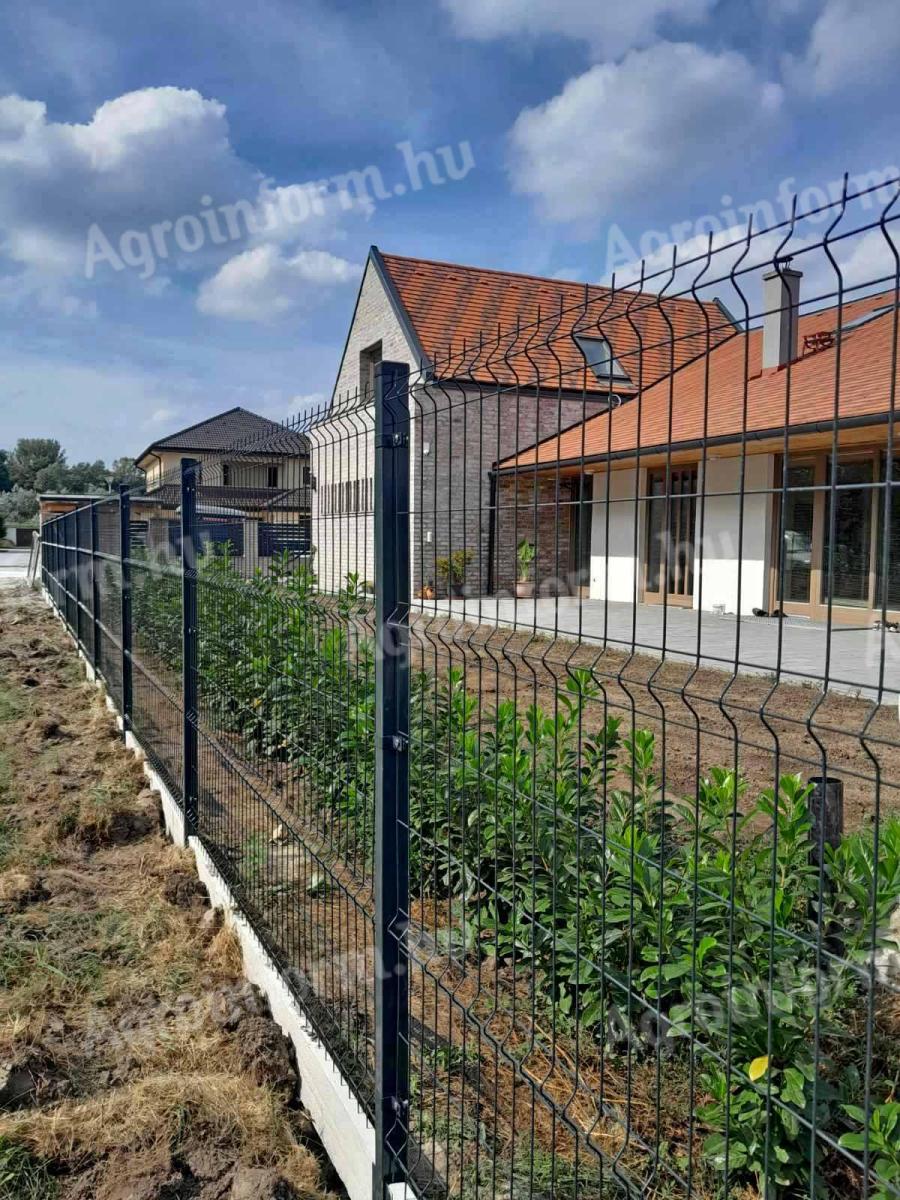 3D táblás kerítés panel, oszlop, lábazati elem, kerítéspanel több ...