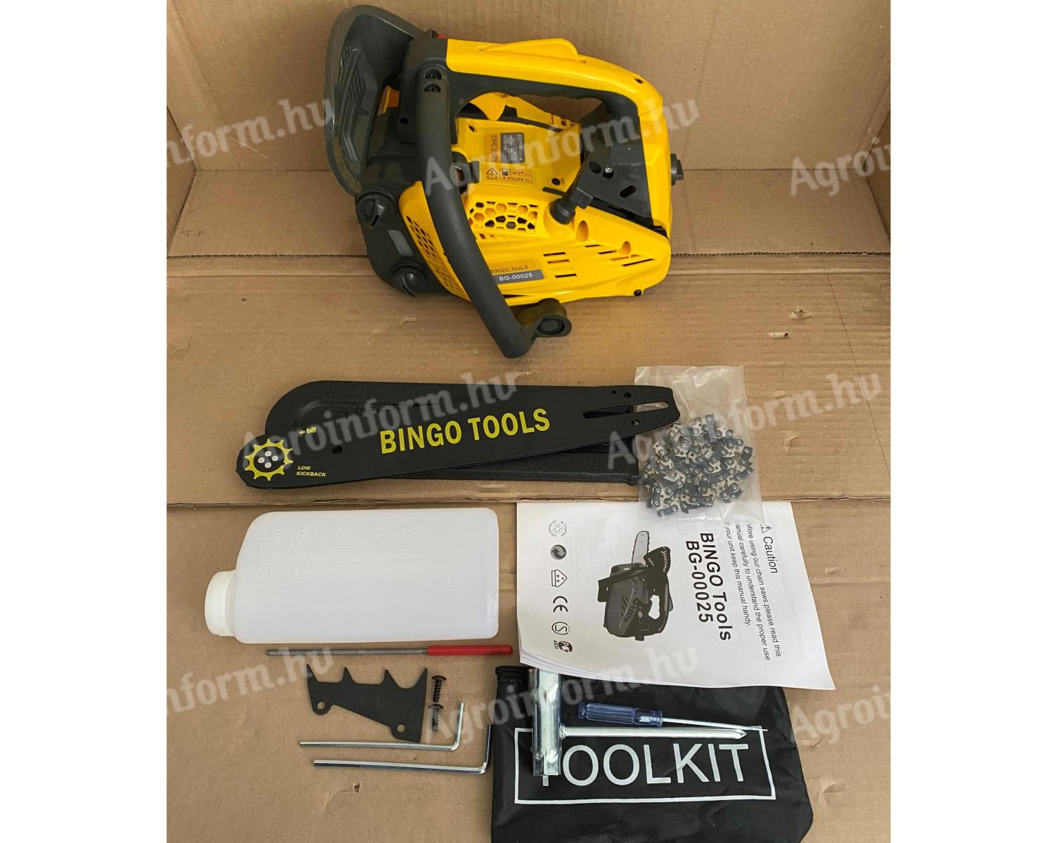 Egykezes, Gallyazó benzines Láncfűrész 1500W * BingoTools BG-00025 ...